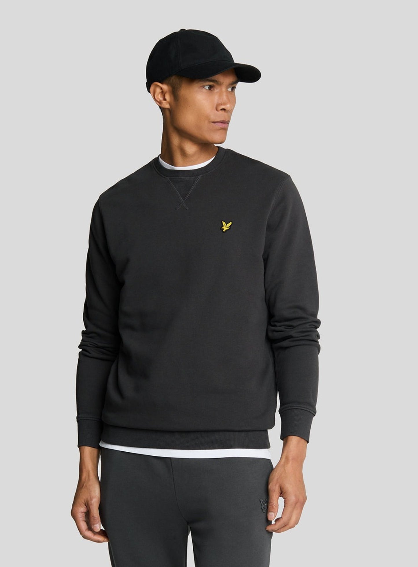 LYLE & SCOTT Cotton Crew Neck Sweatshirt Gunmetal – MAISONDEFASHION.COM