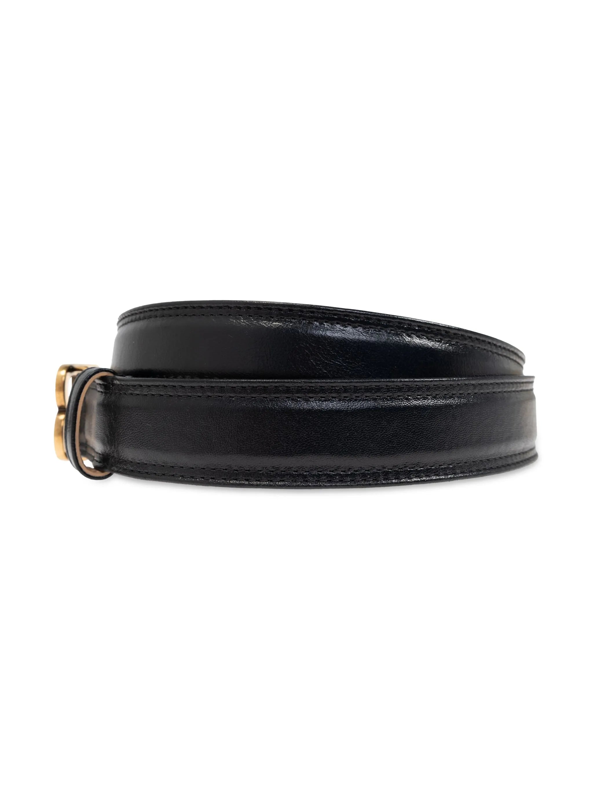 BALENCIAGA BB Soft Belt Black/Gold – MAISONDEFASHION.COM