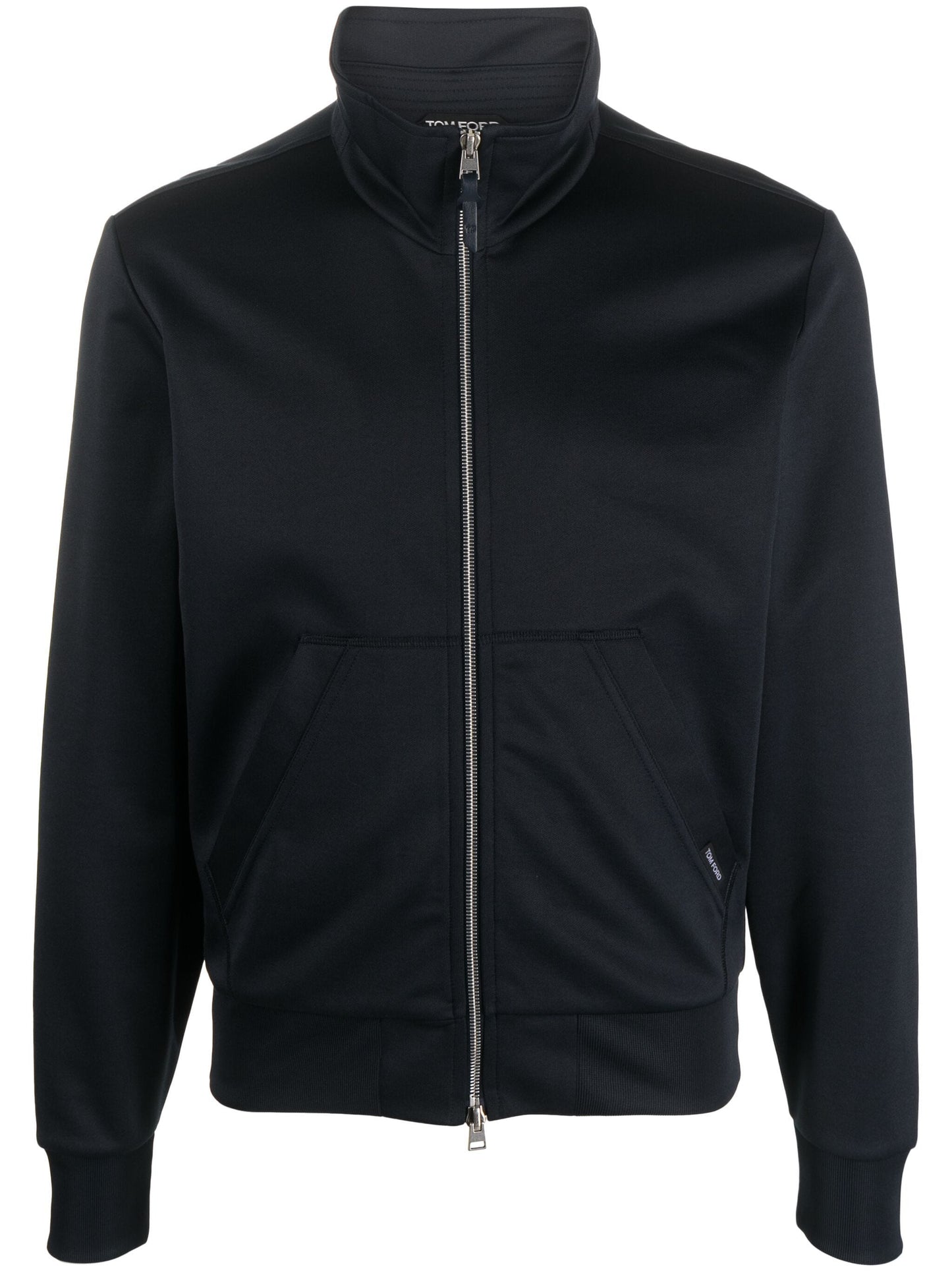 TOM FORD Zip Up Two Pocket Cotton Track Jacket Navy – MAISONDEFASHION.COM
