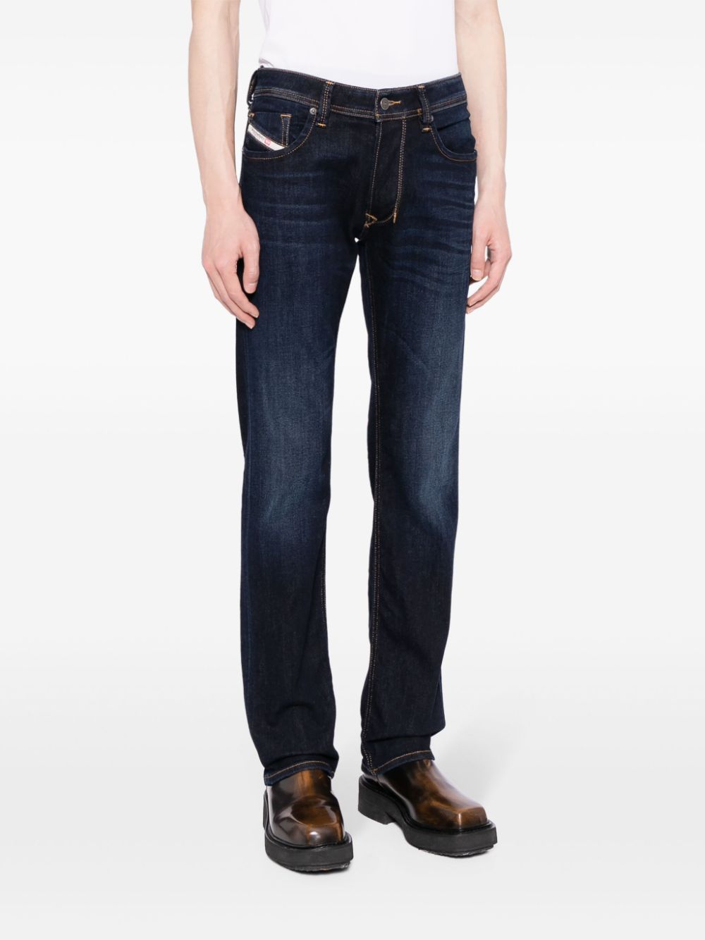 DIESEL 1985 Larkee Denim Relaxed Waist Straight Jeans Blue ...