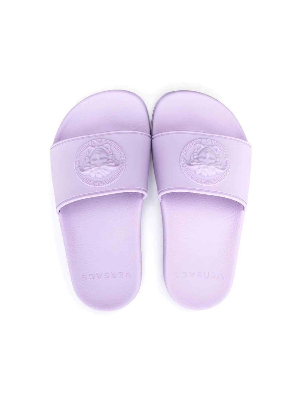 VERSACE KIDS Medusa Logo Sliders Lilac – MAISONDEFASHION.COM