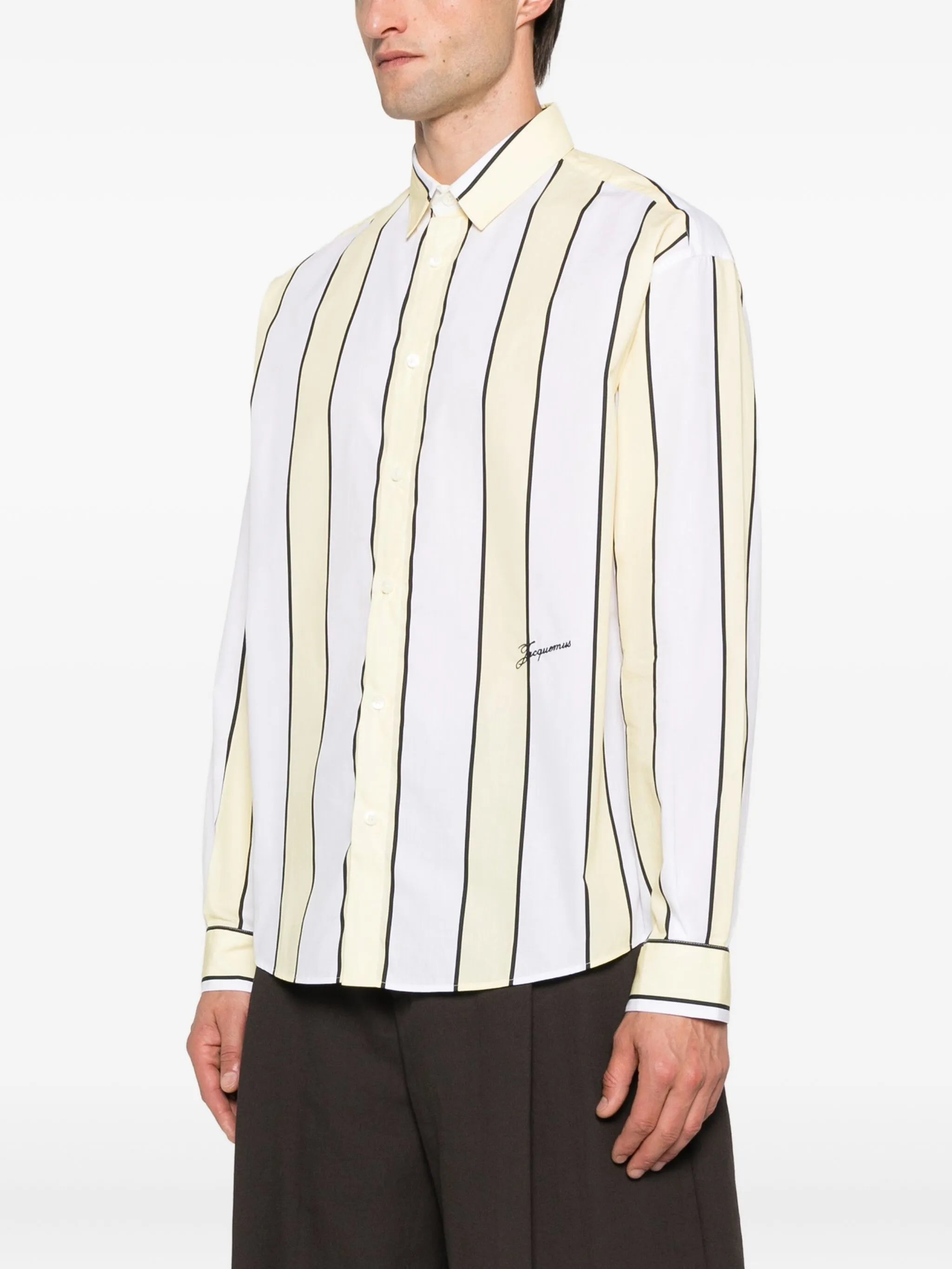 JACQUEMUS La Chemise Simon Shirt White/Multicolour – MAISONDEFASHION.COM