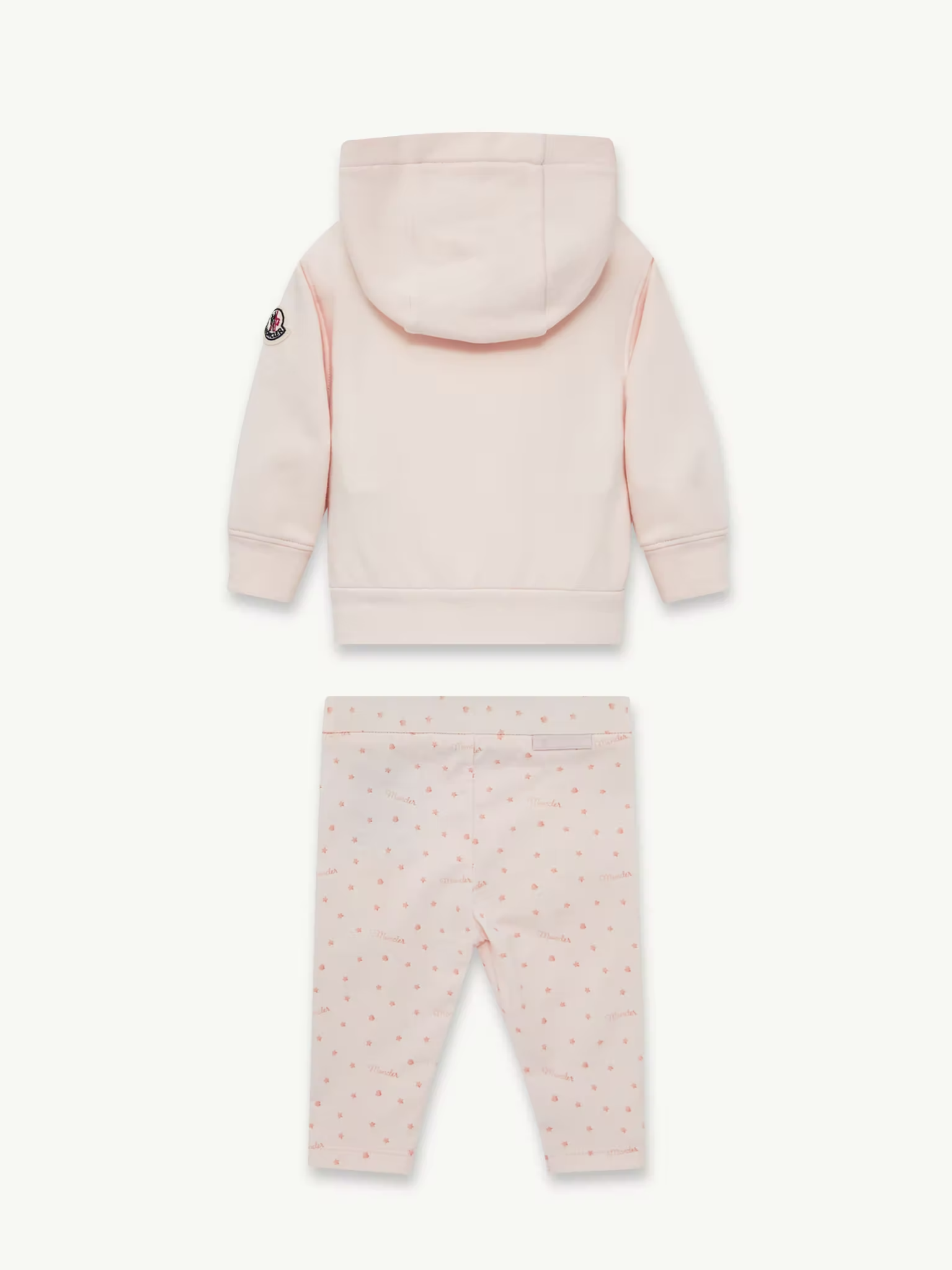 MONCLER BABY Girls Star Print Cotton Tracksuit Set Pink ...