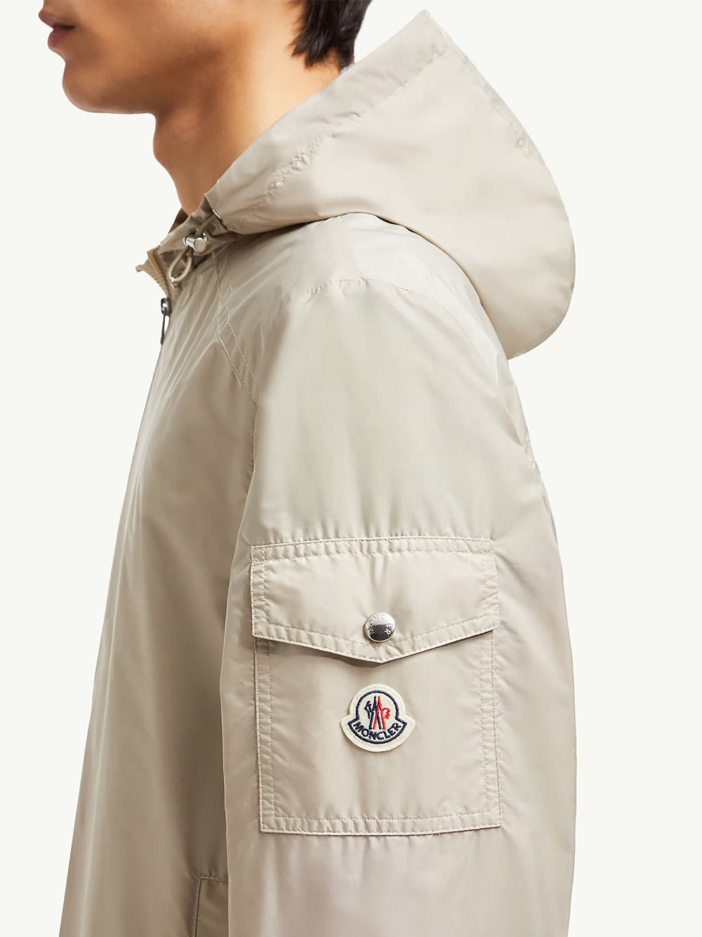 MONCLER Etiache Hooded Rain Jacket Beige – MAISONDEFASHION.COM
