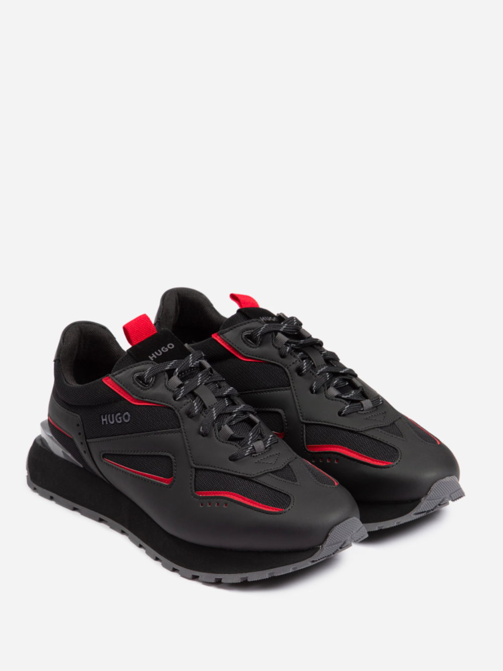 HUGO Cubite Runn Lace-up Trainers Black – MAISONDEFASHION.COM