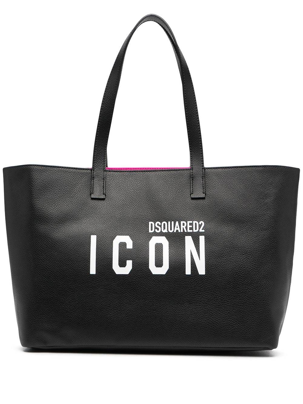 DSQUARED WOMEN Icon logo tote bag Black/Pink – MAISONDEFASHION.COM