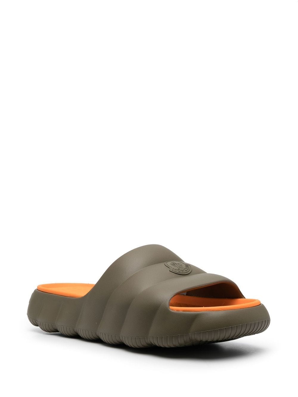 MONCLER Lilo Slip-On Sliders Green/Orange – MAISONDEFASHION.COM