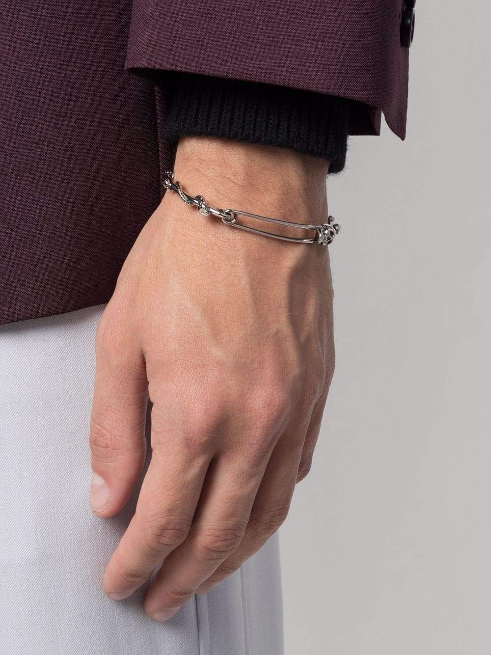 Alexander mcqueen safety pin bracelet store