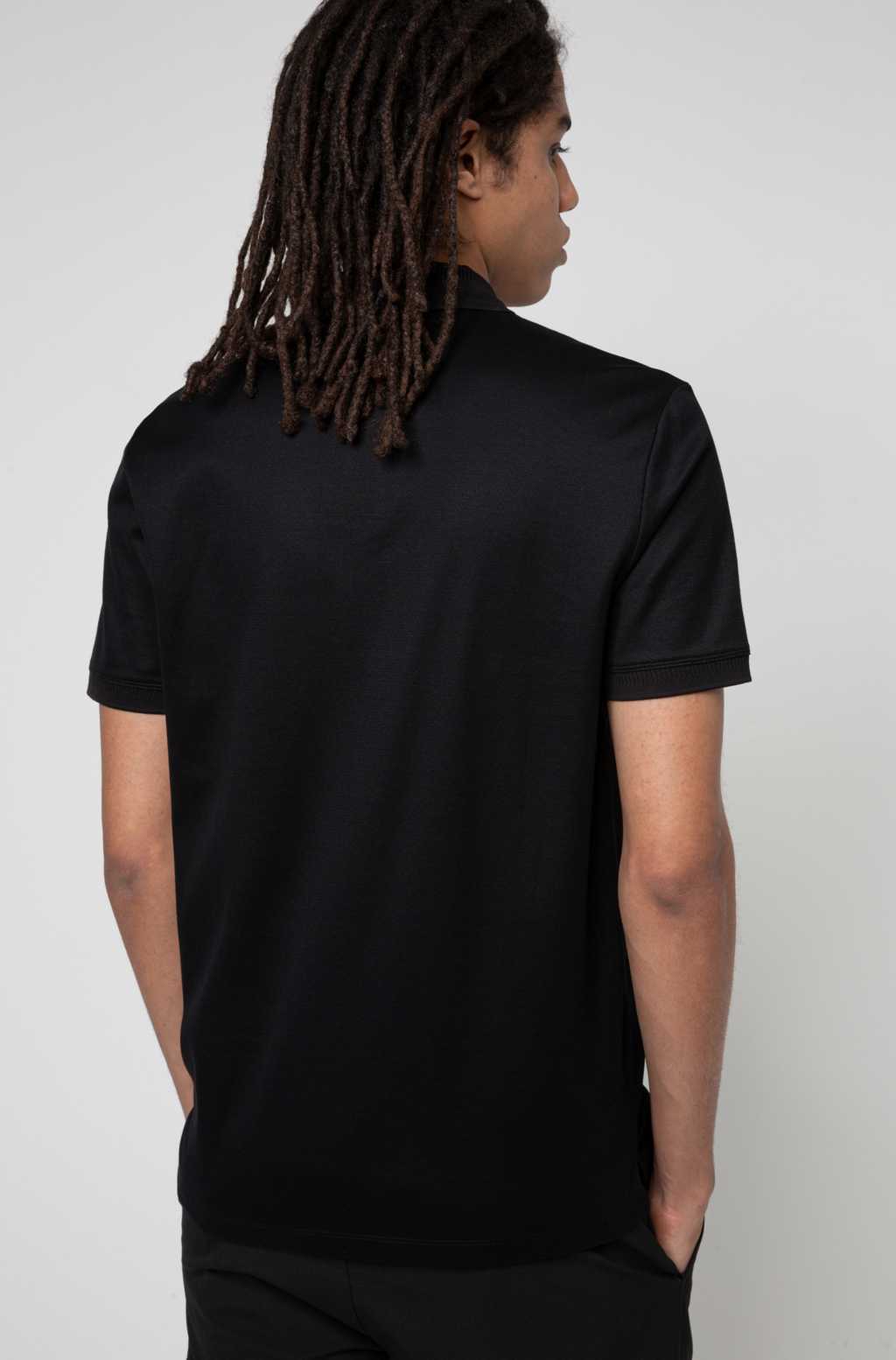 HUGO Reverse Logo Pocket Polo Shirt Black – MAISONDEFASHION.COM