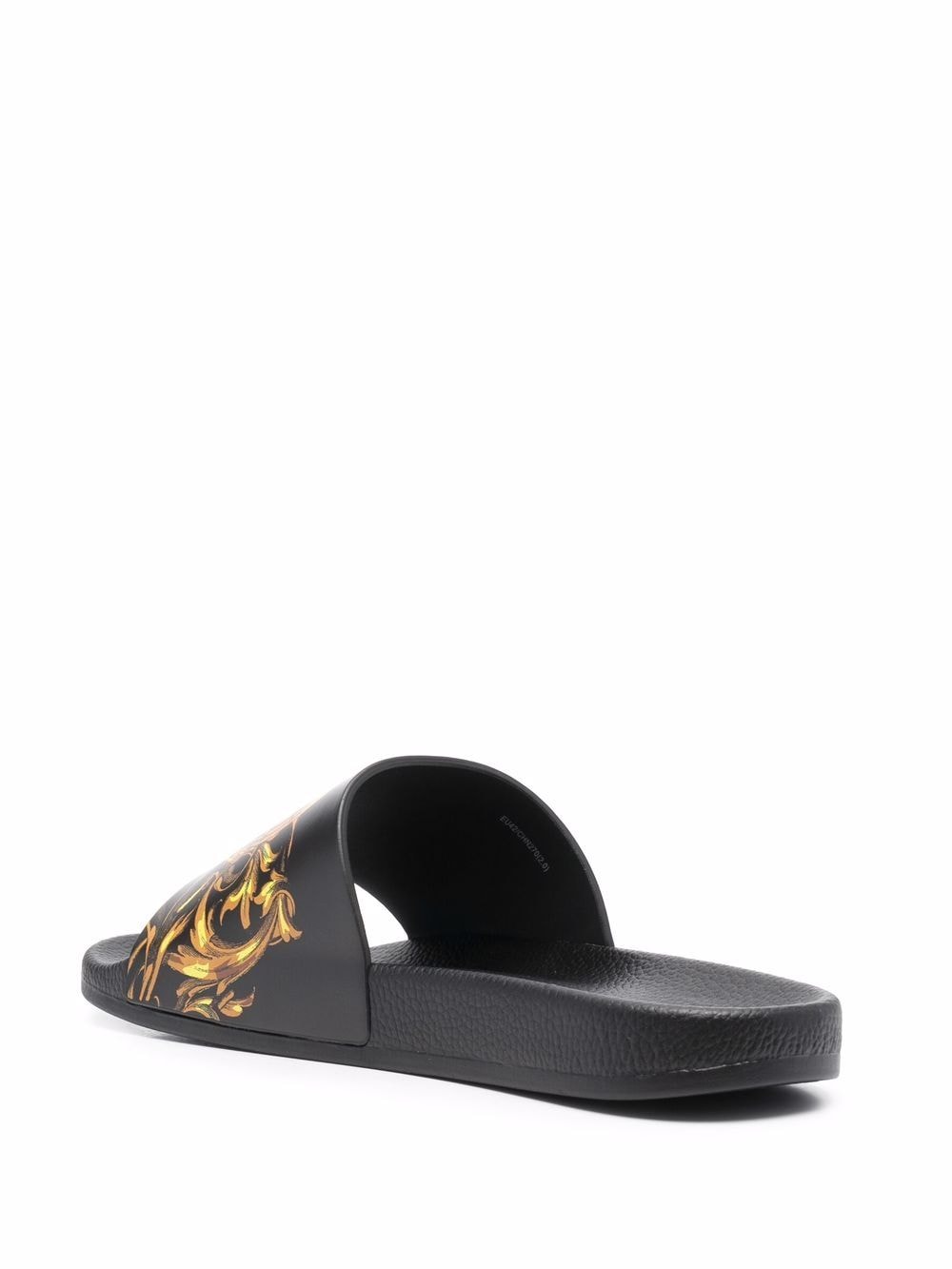 VERSACE Baroque Print Sliders Black – MAISONDEFASHION.COM