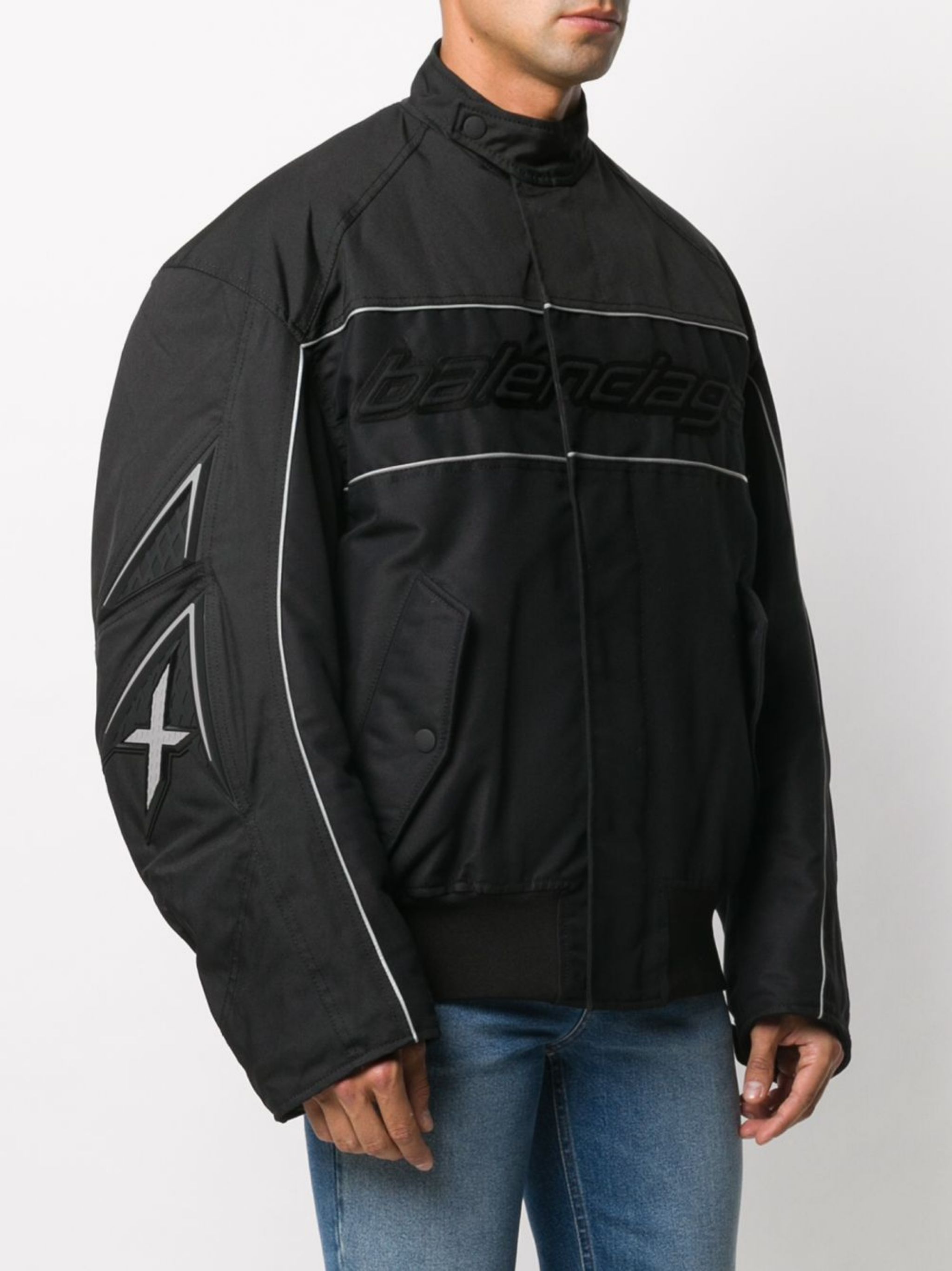 BALENCIAGA Racing Jacket Black MAISONDEFASHION.COM