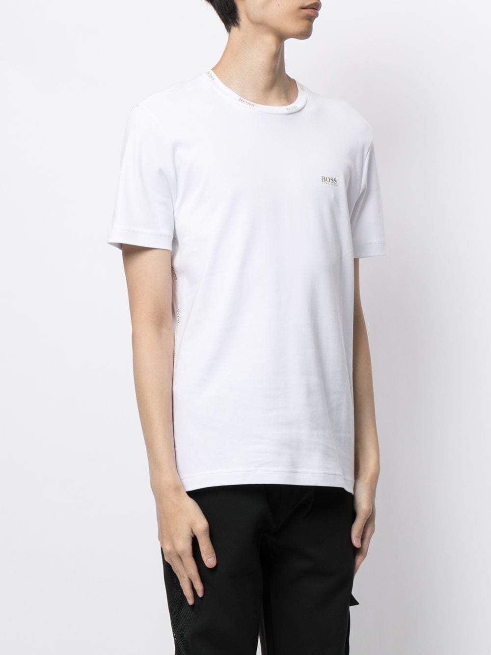 BOSS Gold Logo T-Shirt White – MAISONDEFASHION.COM