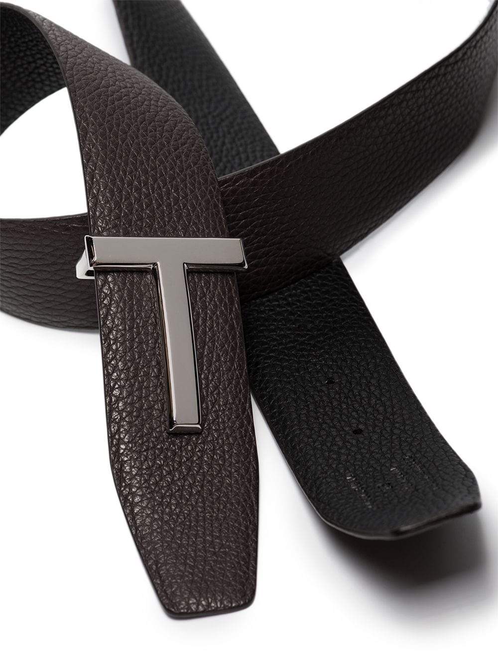 TOM FORD Reversible T-buckle belt Brown/Black – MAISONDEFASHION.COM