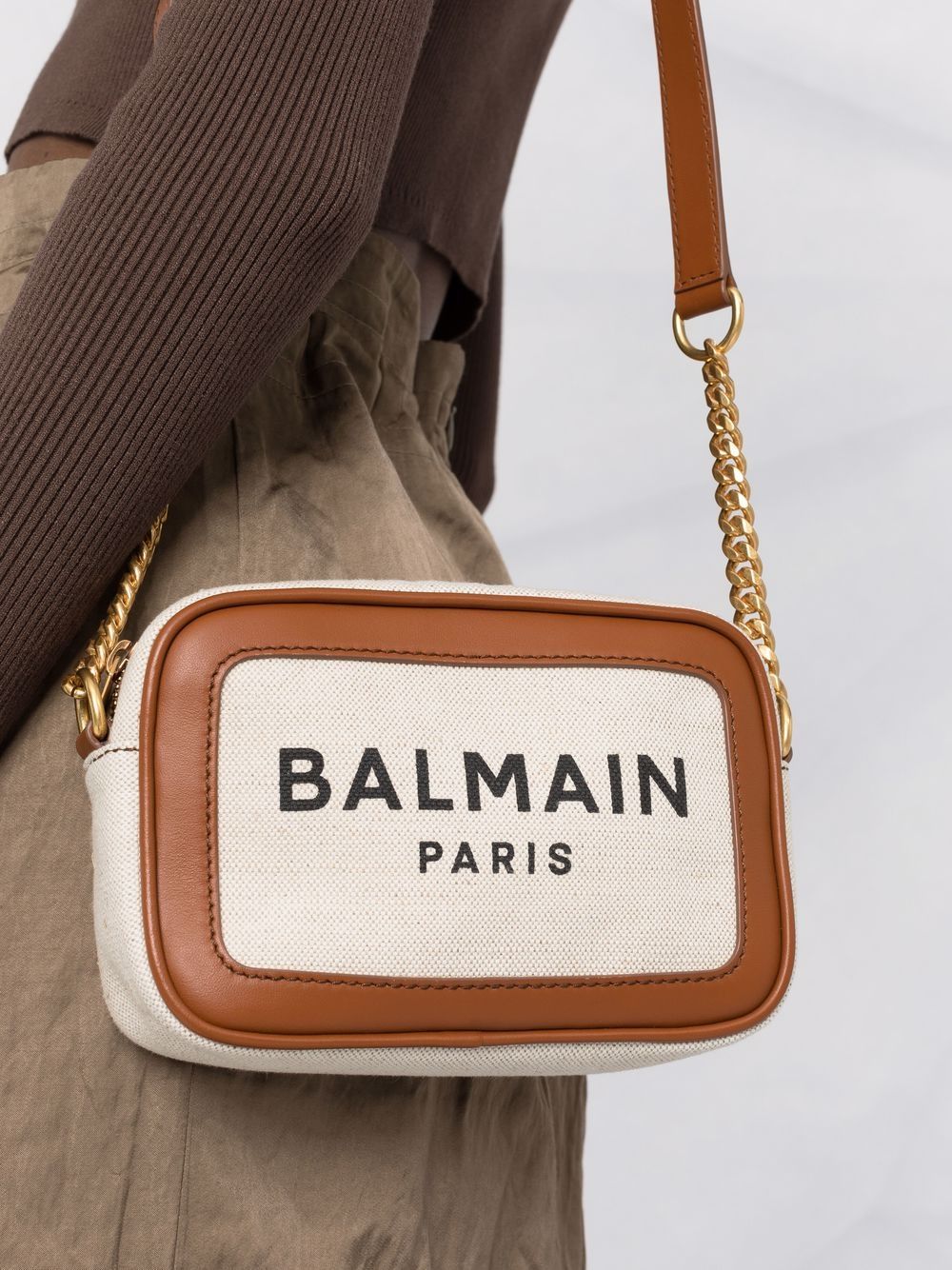 BALMAIN B-Army Logo Canvas Camera Bag – MAISONDEFASHION.COM