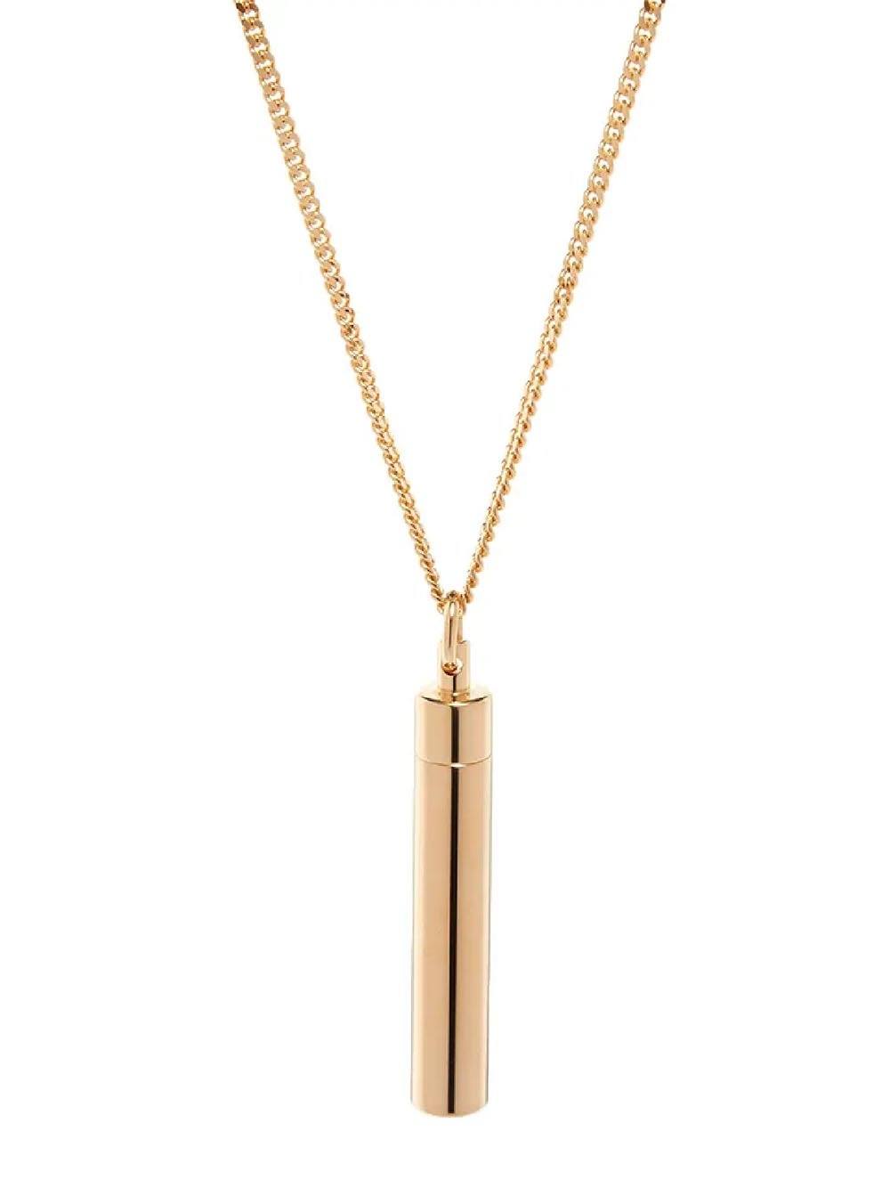 VETEMENTS Powder Necklace Gold MAISONDEFASHION.COM